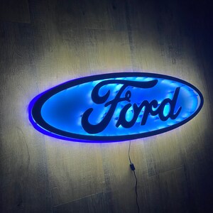 LED Ford Logo Sign. Bedroom, Man Cave, Arcade, Bar. - Etsy