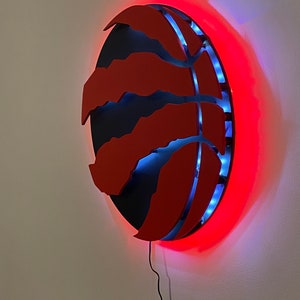 LED Toronto Raptors Logo. NBA. Man Cave. Arcade. - Etsy