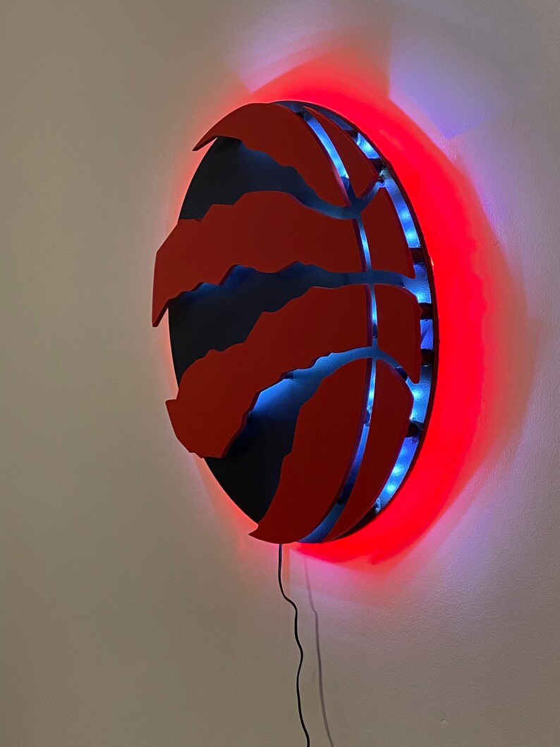 LED Toronto Raptors Logo. NBA. Man Cave. Arcade. - Etsy