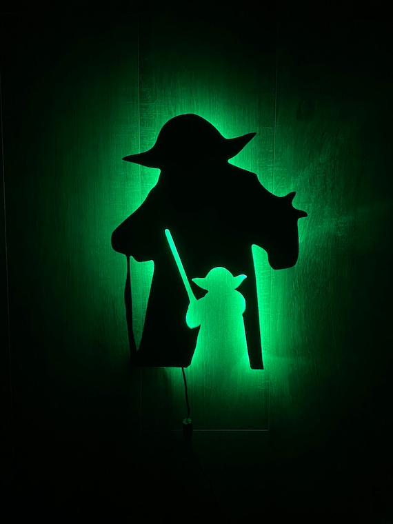 LED Yoda Sign Star Wars Sign Neon Sign Bedroom Gameroom | Etsy