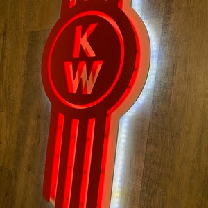 LED Kenworth Sign. Bedroom, Man Cave, Arcade, Bar. - Etsy