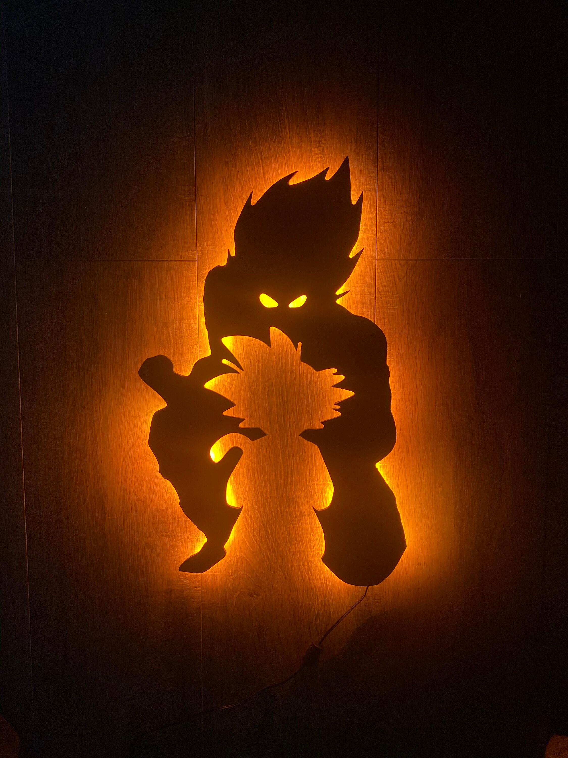 LED Goku Dragonball Z Sign. Man Cave. Arcade. - Etsy