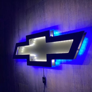 LED Chevrolet Sign. Bedroom, Man Cave, Arcade, Bar. - Etsy