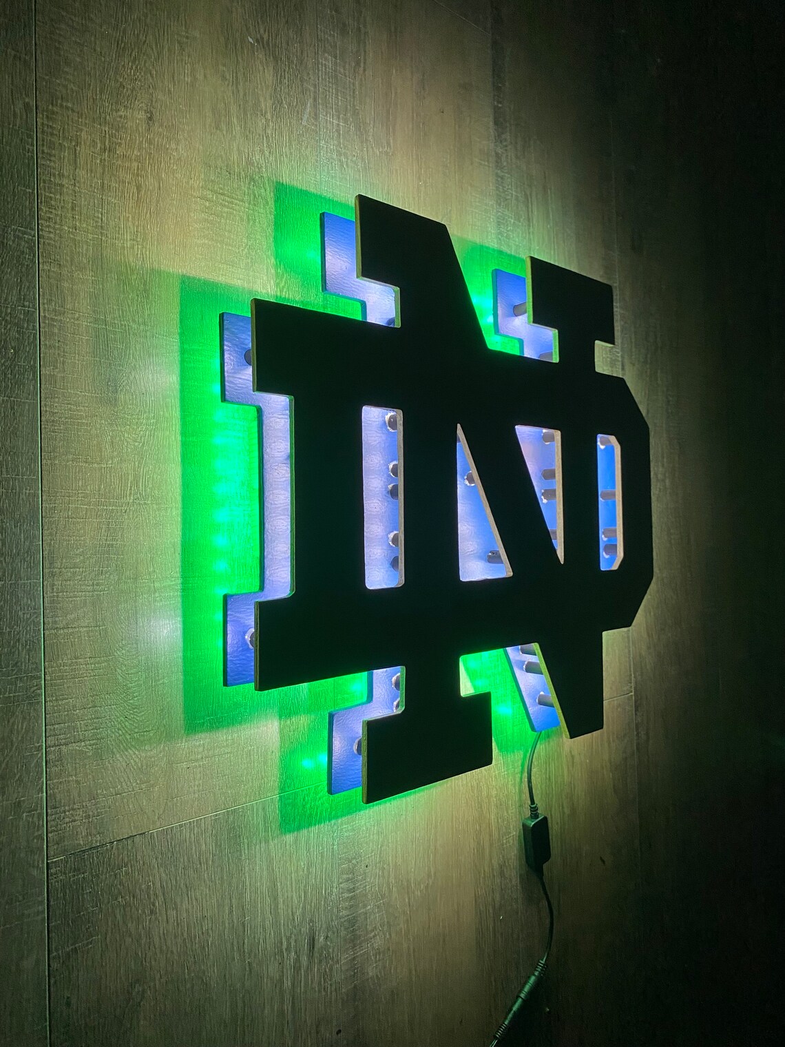 LED Notre Dame Sign. Bedroom, Man Cave, Arcade, Bar. - Etsy