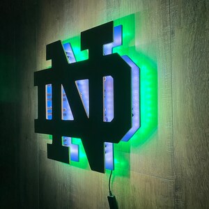 LED Notre Dame Sign. Bedroom, Man Cave, Arcade, Bar. - Etsy