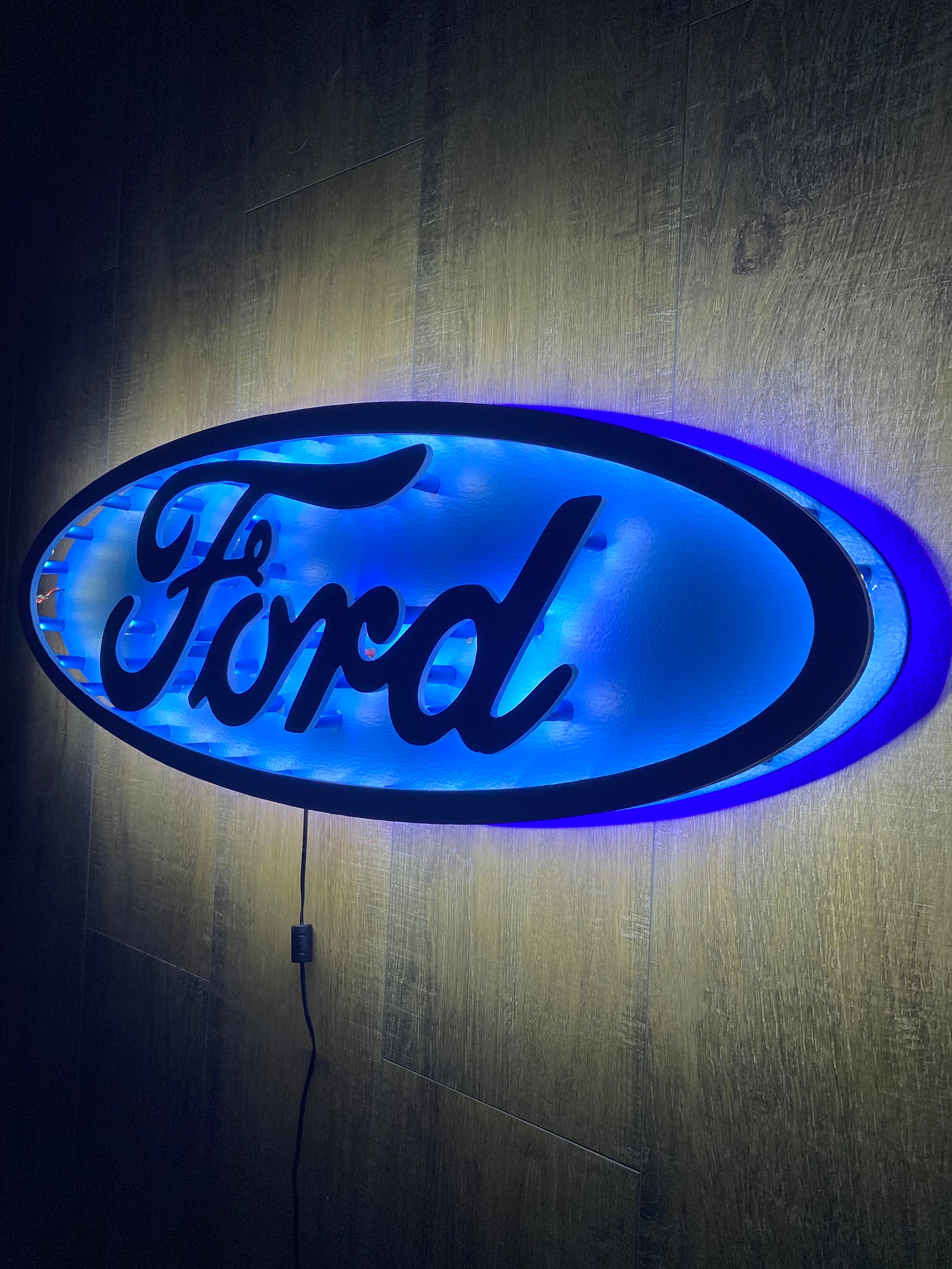 LED Ford Logo Sign. Bedroom Man Cave Arcade Bar. | Etsy
