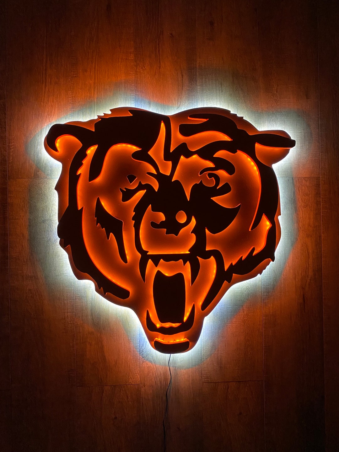 LED Chicago Bears Sign. Bedroom, Man Cave, Arcade, Bar. - Etsy