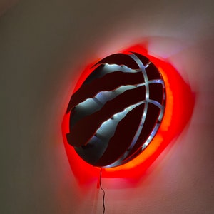 LED Toronto Raptors Logo. NBA. Man Cave. Arcade. - Etsy
