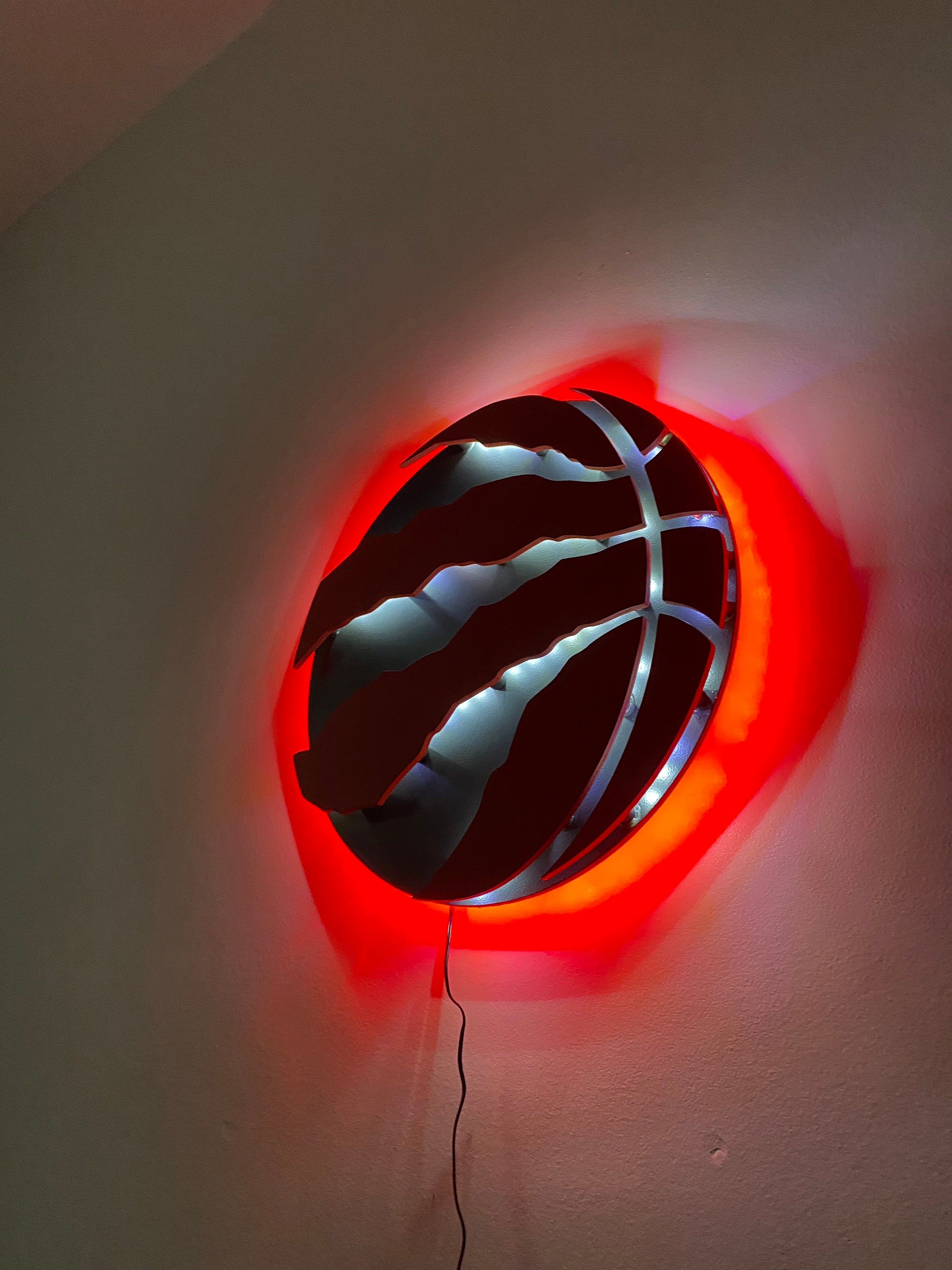 LED Toronto Raptors logo. NBA. Man Cave. Arcade. | Etsy