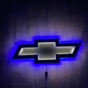 LED Chevrolet Sign. Bedroom, Man Cave, Arcade, Bar. - Etsy