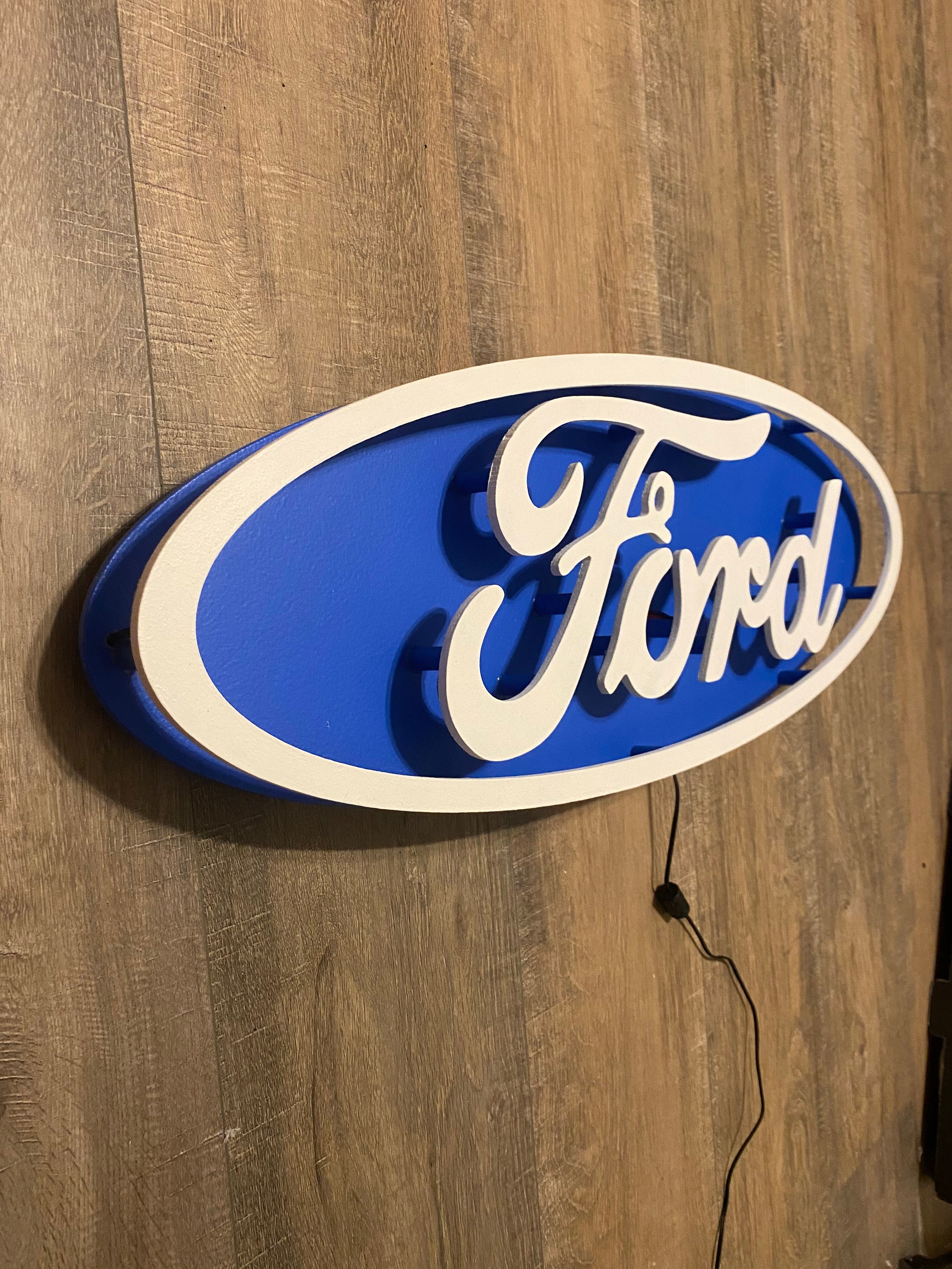 LED Ford Logo Sign. Bedroom Man Cave Arcade Bar. - Etsy