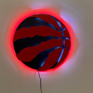 LED Toronto Raptors Logo. NBA. Man Cave. Arcade. - Etsy