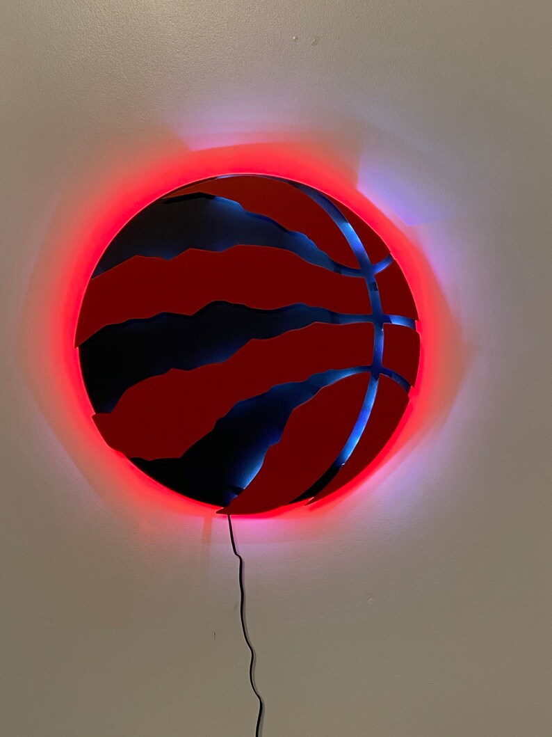 LED Toronto Raptors Logo. NBA. Man Cave. Arcade. - Etsy