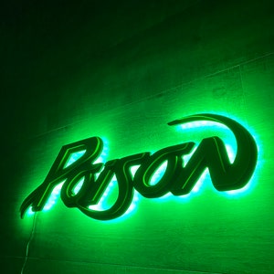 LED Poison Sign. Bedroom, Man Cave, Arcade, Bar. - Etsy