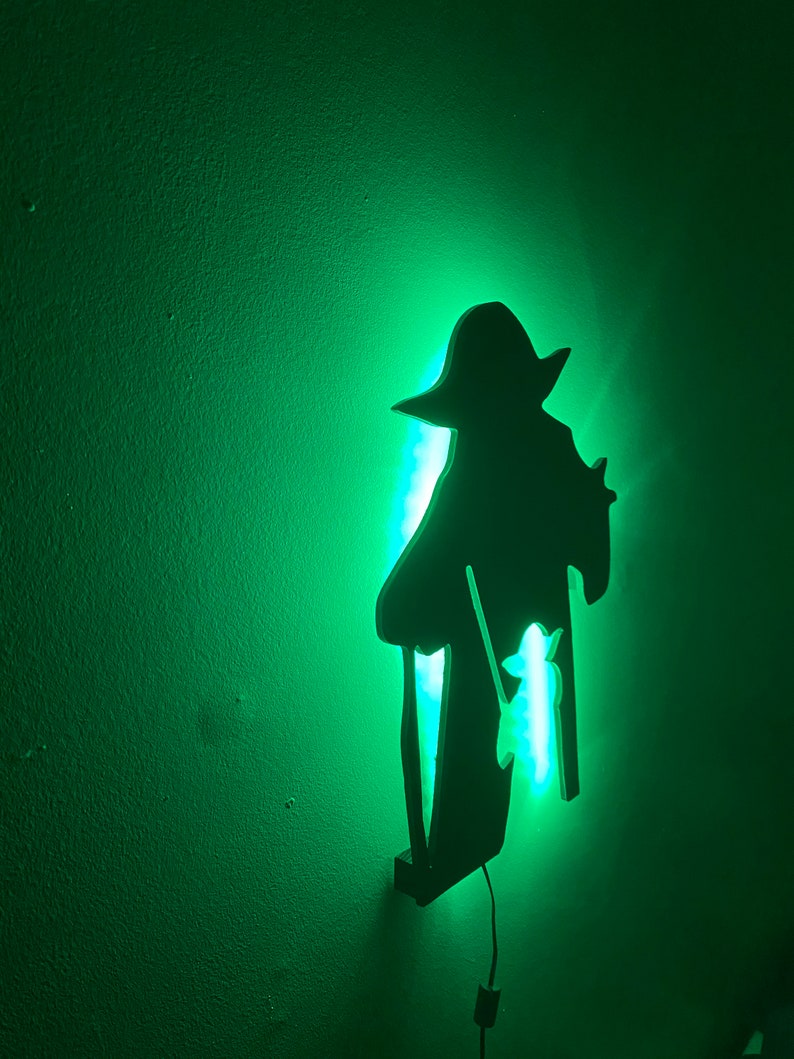 LED Yoda Sign Star Wars Sign Neon Sign Bedroom Gameroom | Etsy