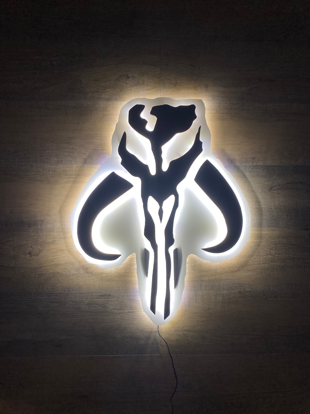 Mandalorian Sign. Star Wars Sign, Man Cave. Arcade. - Etsy