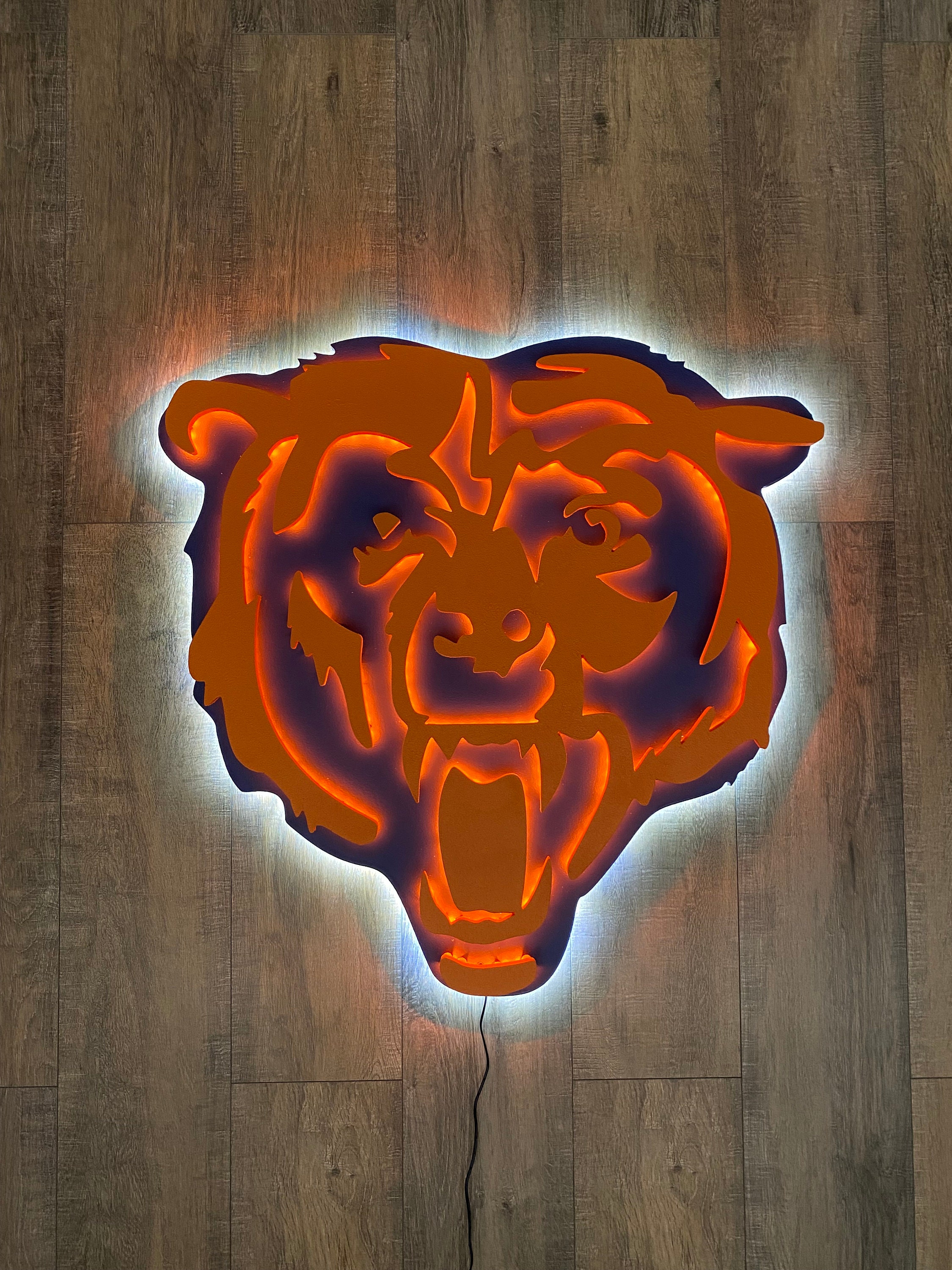 LED Chicago Bears Sign. Bedroom, Man Cave, Arcade, Bar. - Etsy