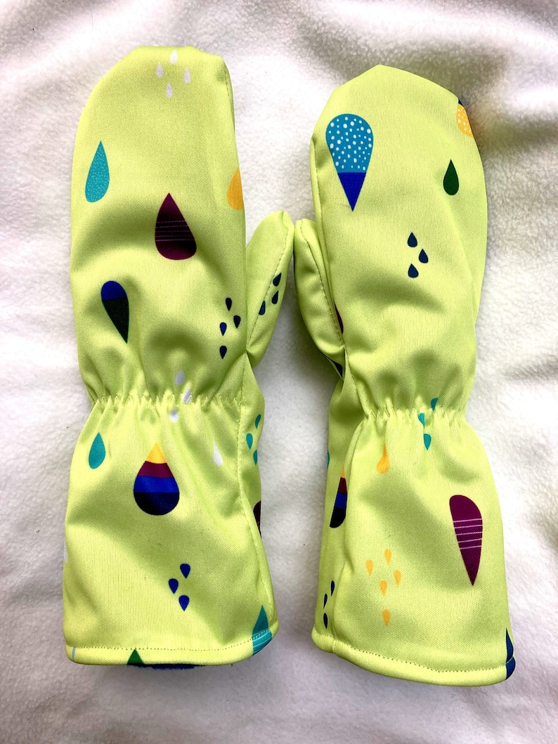 Thumbless Waterproof Mittens, Adaptive/accessible Mittens Cinched ...