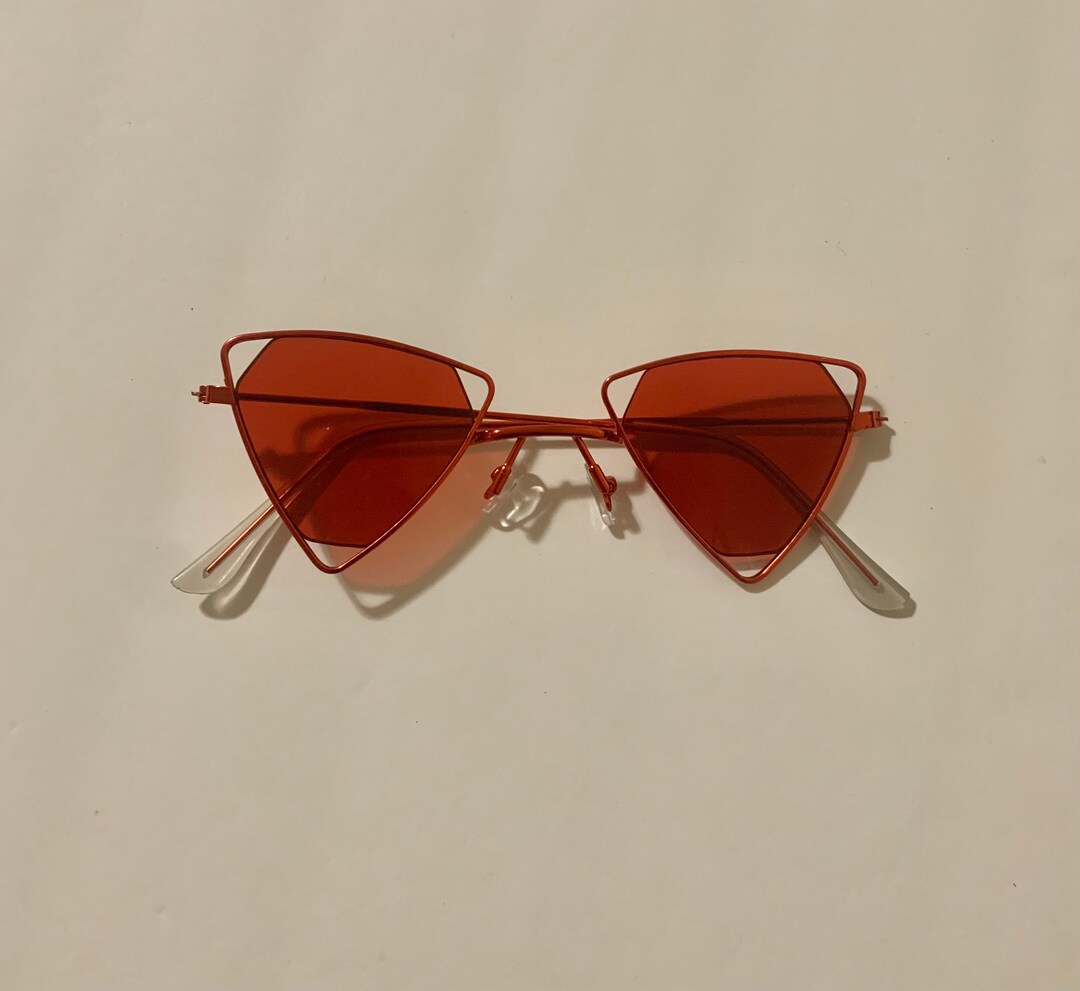 Vintage Triangle Sunglasses - Etsy