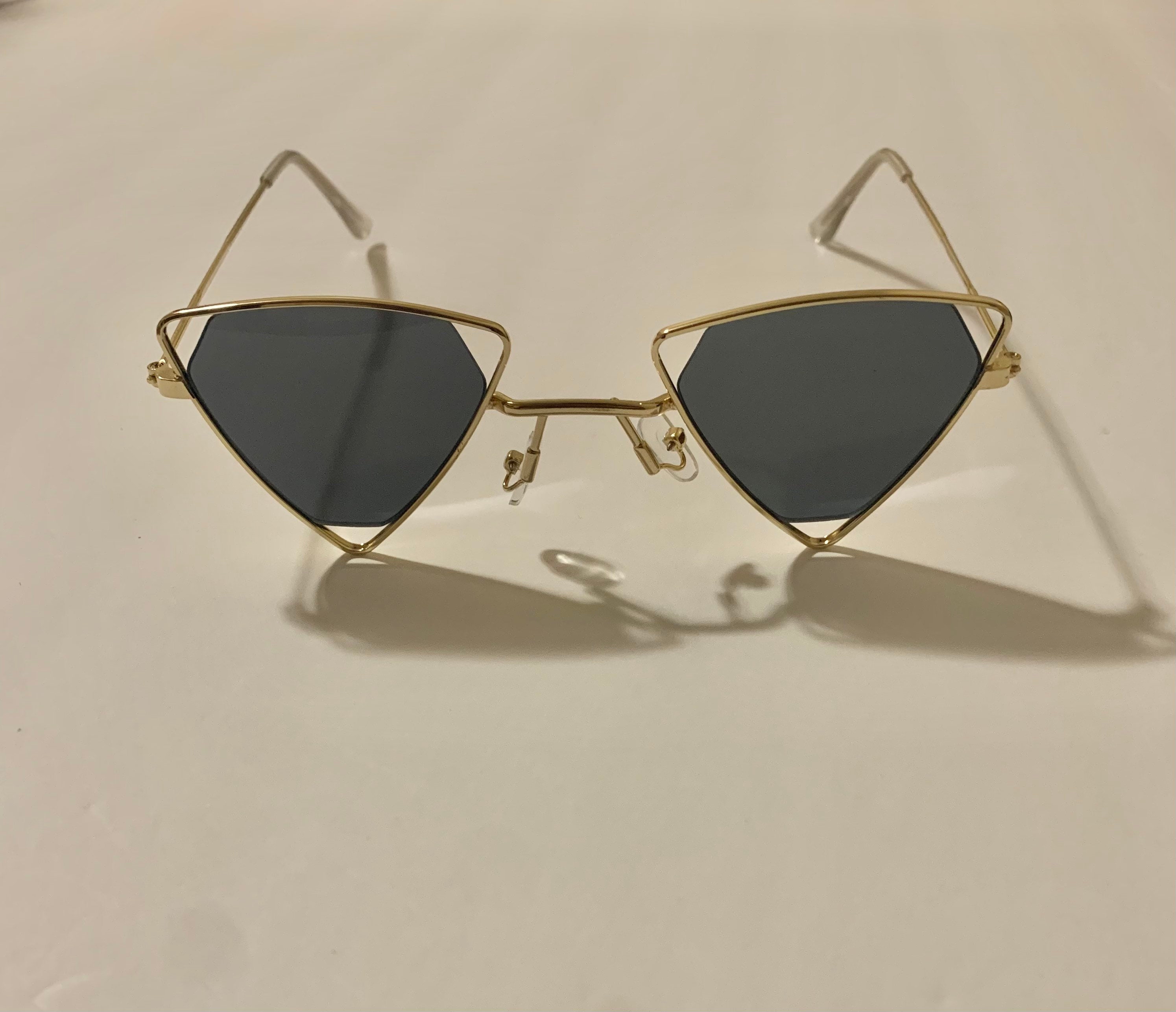 Vintage Triangle Sunglasses - Etsy