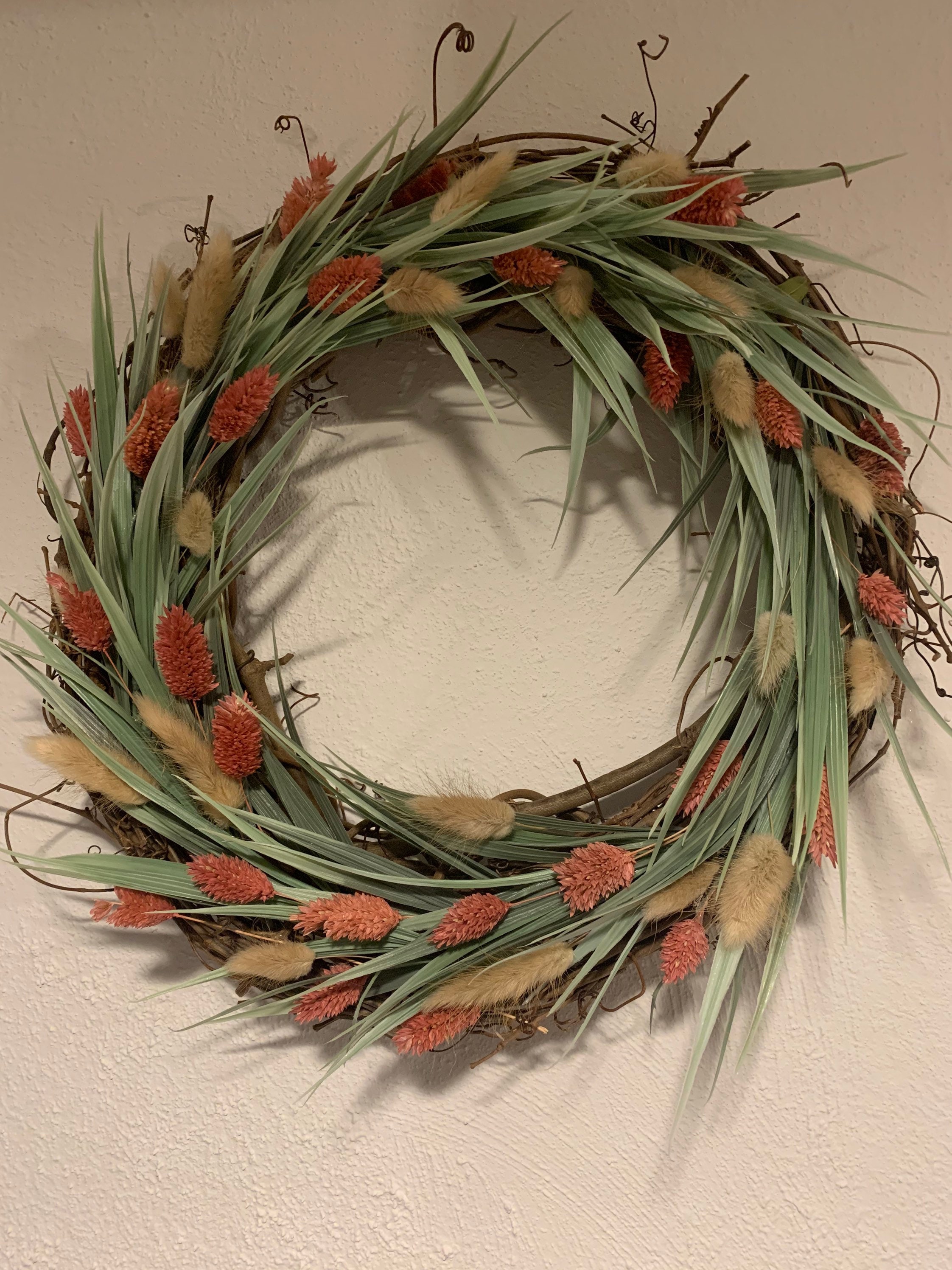 Dried Grass Spring Wreath - Etsy