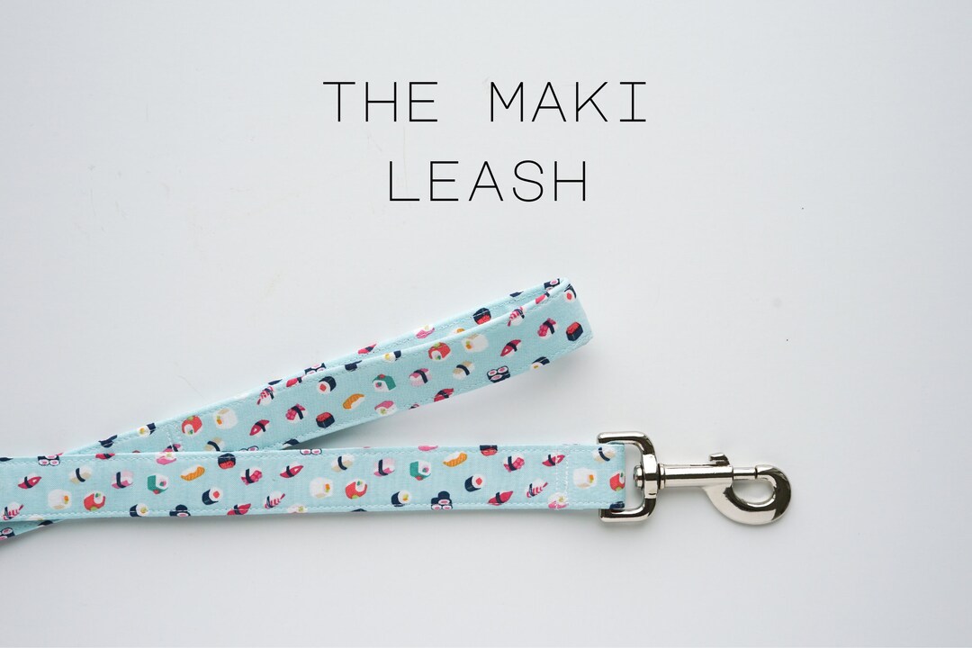 Japanese Sushi Pattern Dog Leash, Cute Kawaii Dog Leash "the Maki" - Etsy
