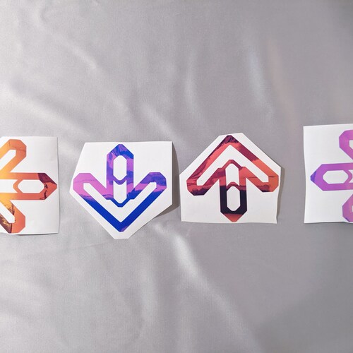 HOLOGRAPHIC DDR Stickers Cute Dance Game Arrow Stickers - Etsy