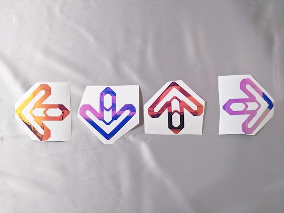 Dance Dance Revolution DDR Arrow Stickers | Etsy