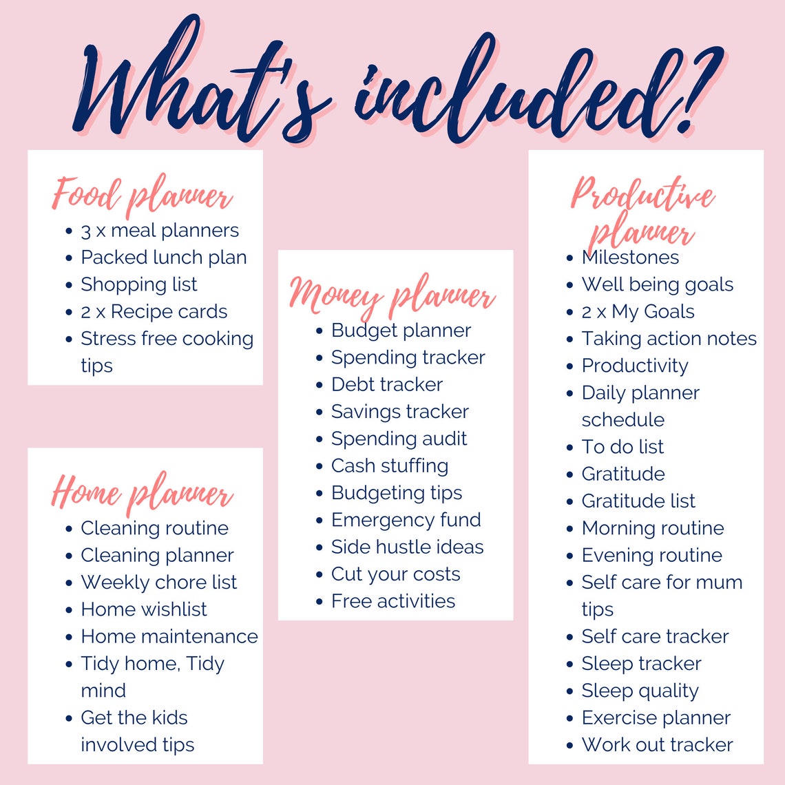 Printable Mum Planner || Printable Family Planner, Planner for Mums ...