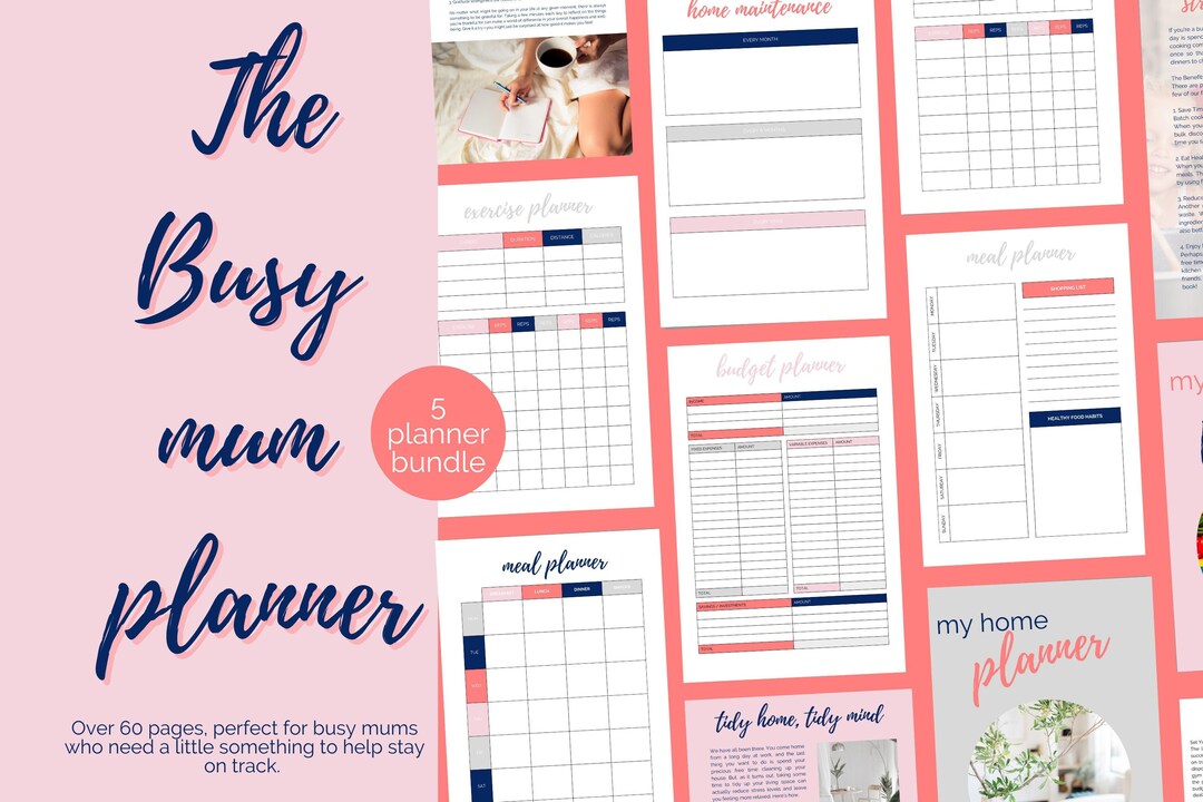 Printable Mum Planner || Printable Family Planner, Planner for Mums ...