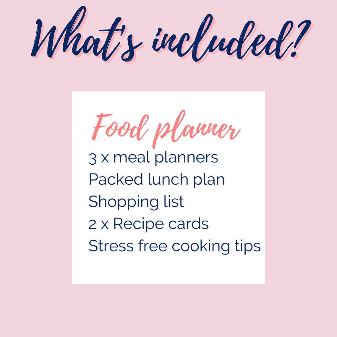 Printable Weekly Meal Planner || Food Planner for Mums, Weekly Meal ...