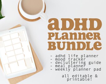 ADHD WEEKLY PLANNER // Printable Planner, Digital Daily Planner, iPad ...