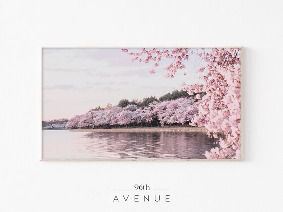 Samsung Frame Tv Art Frame Tv Art Spring Cherry Blossom | Etsy