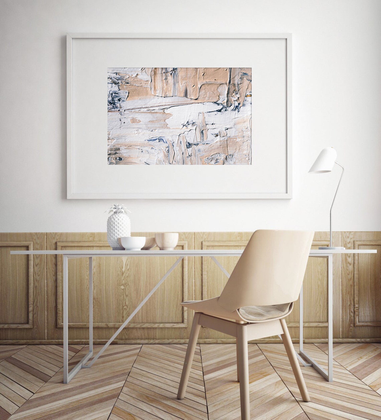 Beige Abstract Painting Digital Download Neutral Abstract - Etsy