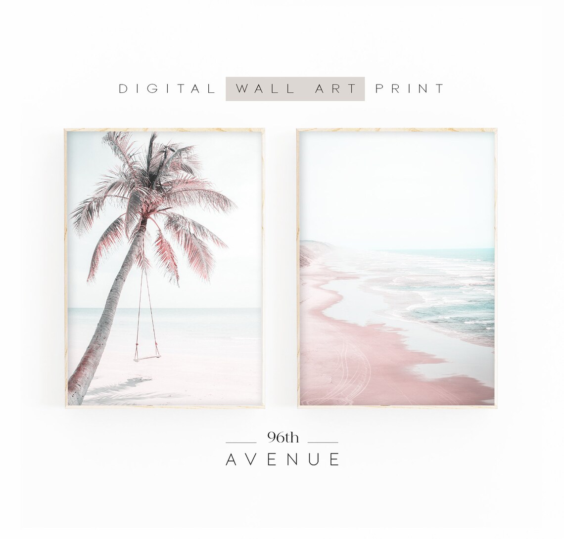Beach Prints Set of 2 | Downloadable Prints | Coastal Photography ...