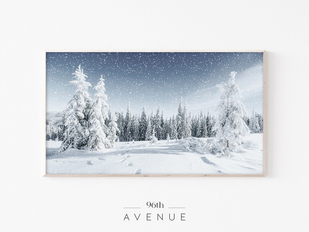 Frame TV Art Christmas |samsung Frame TV Art |winter Wonderland |snowy ...
