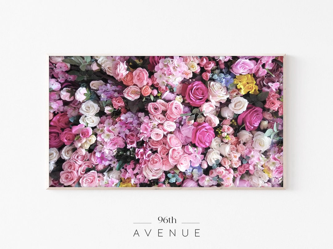 Samsung Frame Tv Art | Flower Art | Floral Decor | Frame Art TV ...