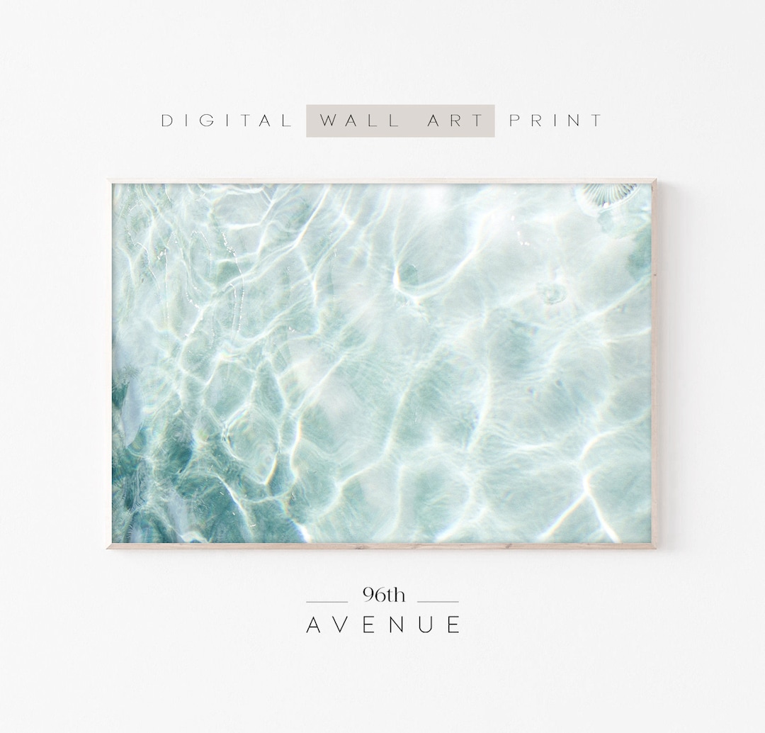 Ocean Water Print | Turquoise Water | Printable Coastal Wall Art ...