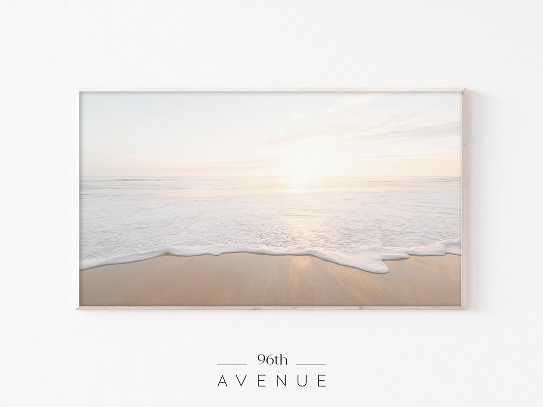 Samsung Frame Tv Art | Beach Sunset Art for Frame Tv | the Frame Art Tv ...