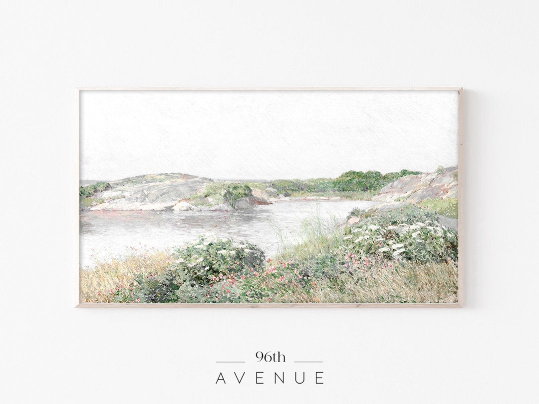 Samsung Frame Tv Art | Spring Landscape Digital Vintage Painting ...