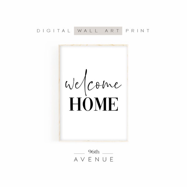 Welcome Home Print - Etsy