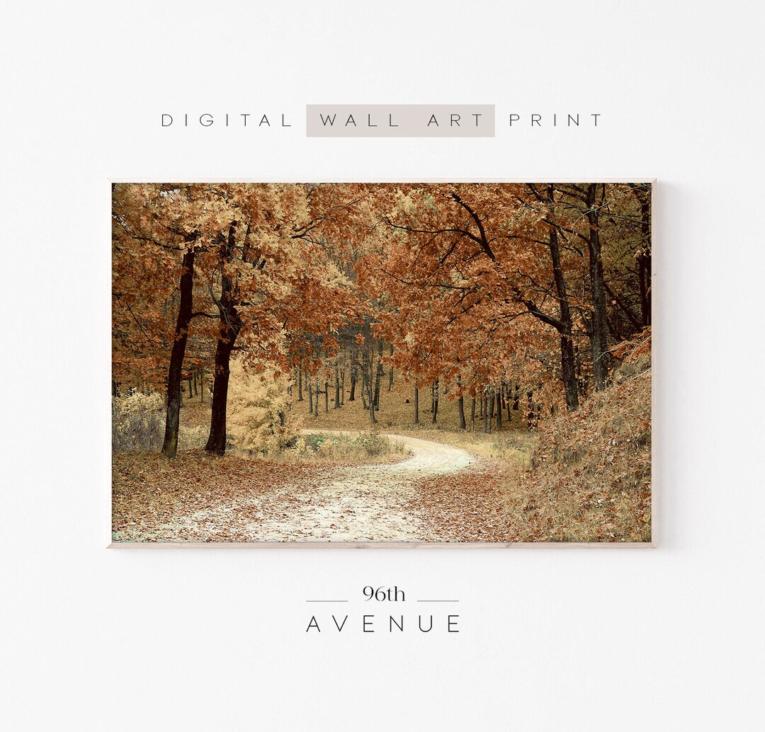 Autumn Forest Print | Printable Art | Forest Photography | Digital ...