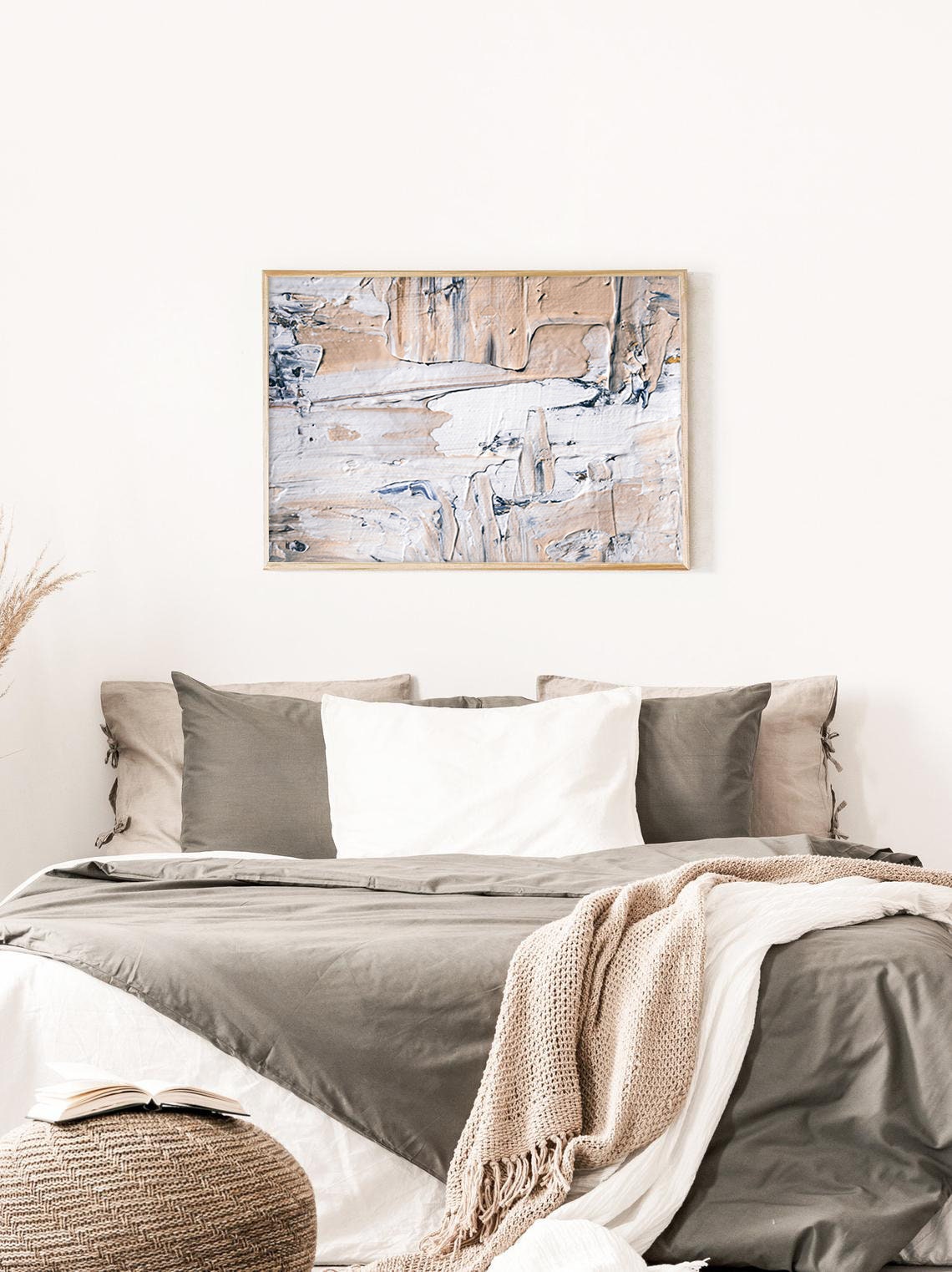 Beige Abstract Painting Digital Download Neutral Abstract - Etsy