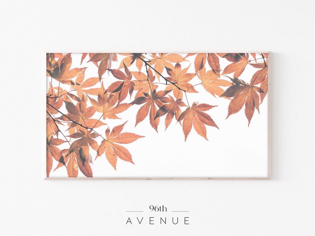 Frame TV Art | Fall Leaves Digital Art for TV - Etsy
