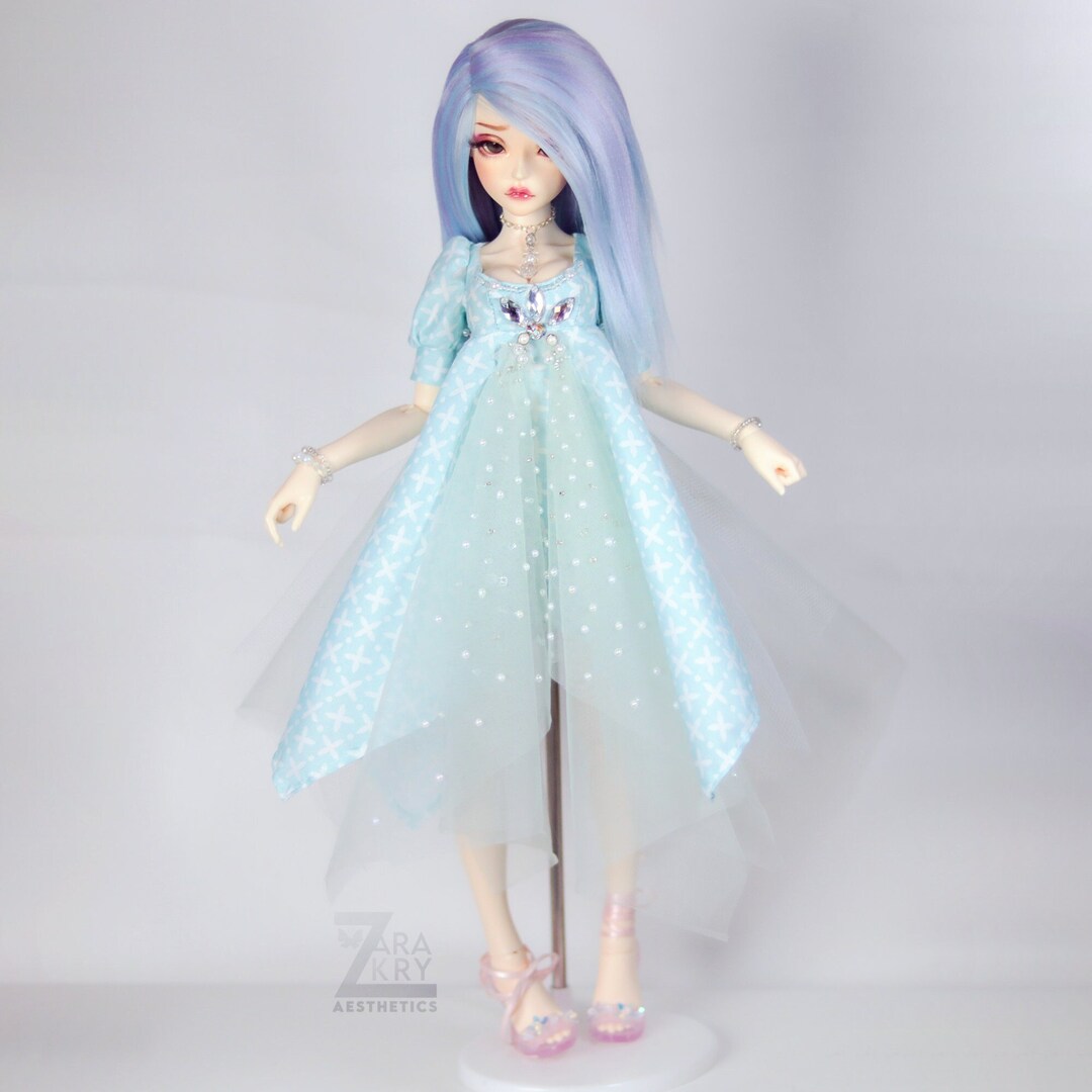 Minifee BJD MSD Fairy Dress Outfit With Crystal, Pearl and Beadwork in ...