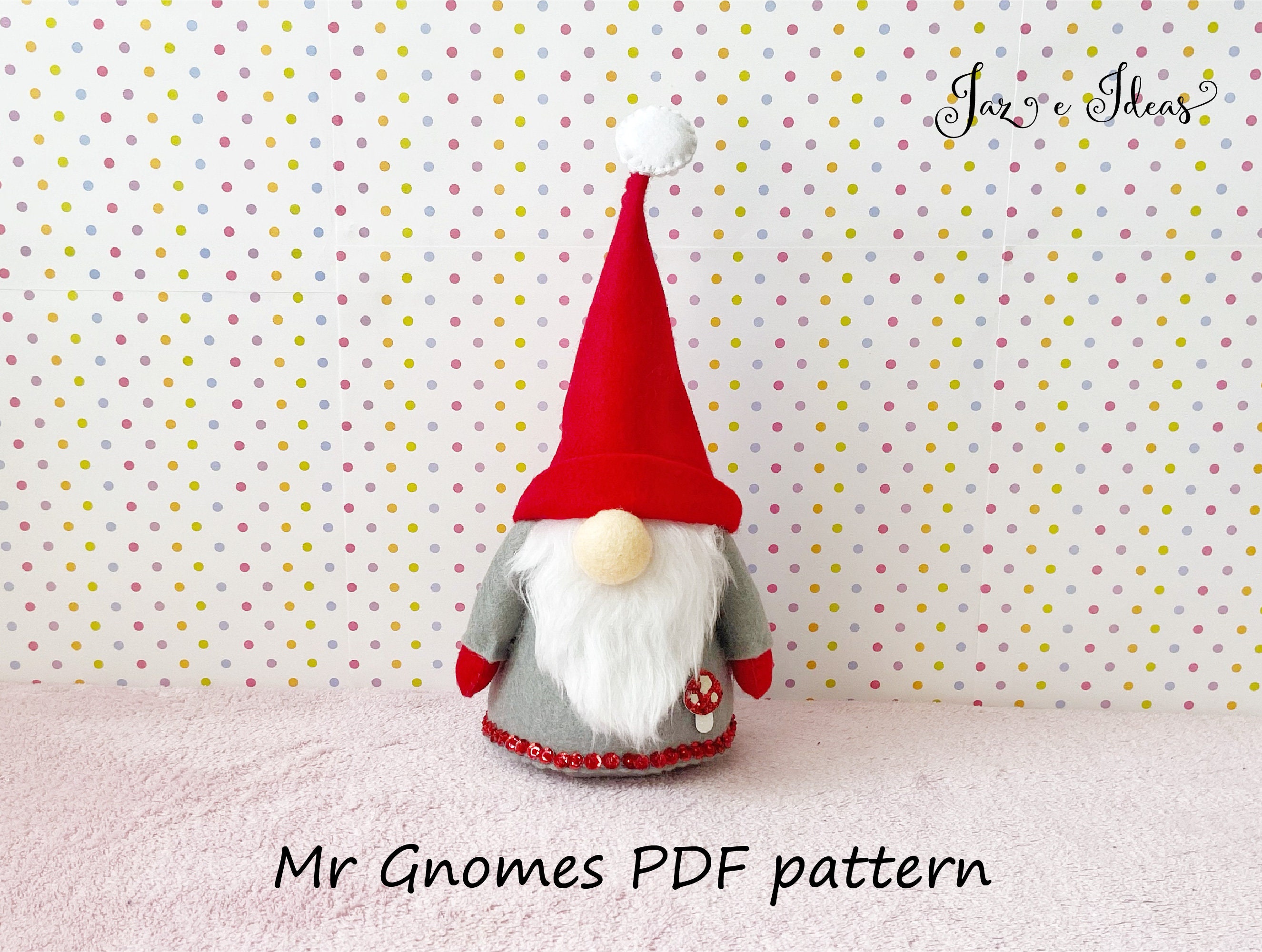 Gnome Pattern Pdf, Diy Gnome Tutorial, Felt Gnome Pattern - Etsy