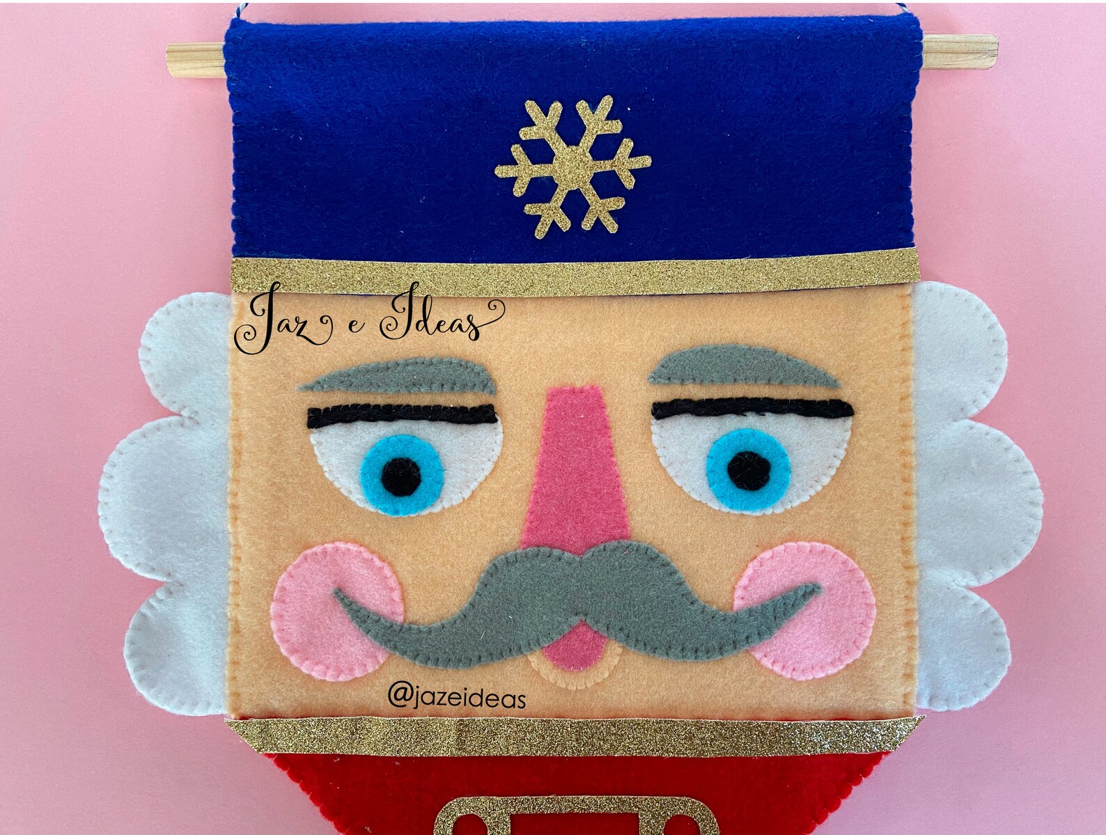 Nutcracker Felt Banner Pattern, Christmas Felt Pattern, Nutcracker DIY ...