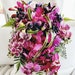 Realistic Red Orange Fake Flower Bouquet, Real Touch Roses, Outdoor ...