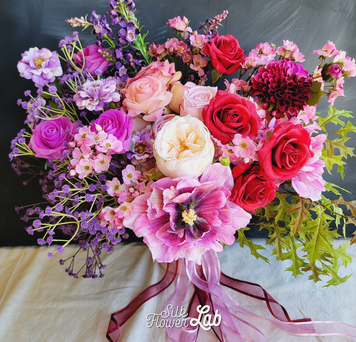 Real Touch Red Rose Bouquet Silk Red Rose Bouquet Faux - Etsy