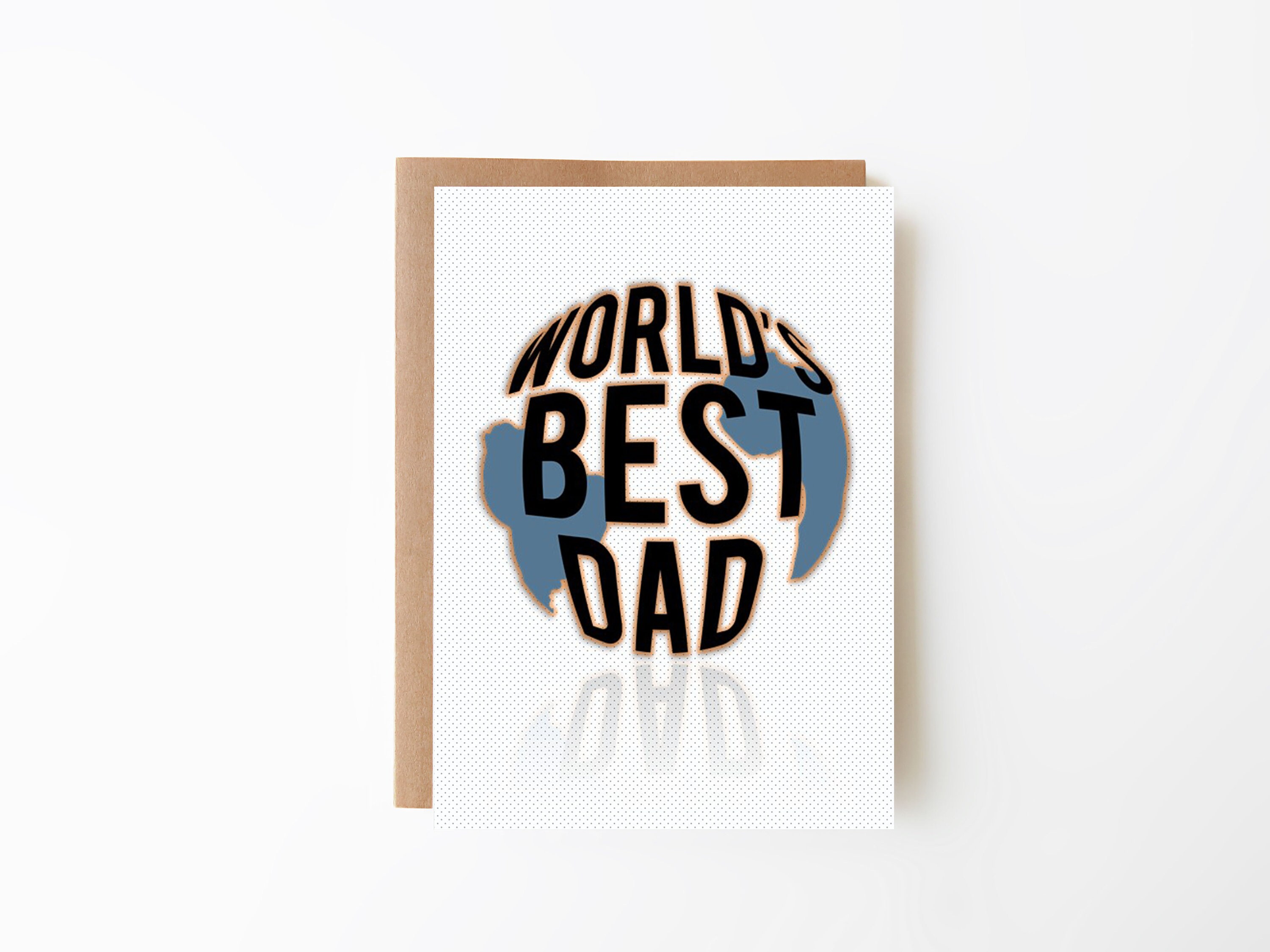 World's Best Dad, Greeting Card, Father's Day Greeting Card, Dad's ...